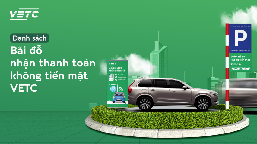 Danh sách địa điểm có thanh toán không tiền mặt VETC